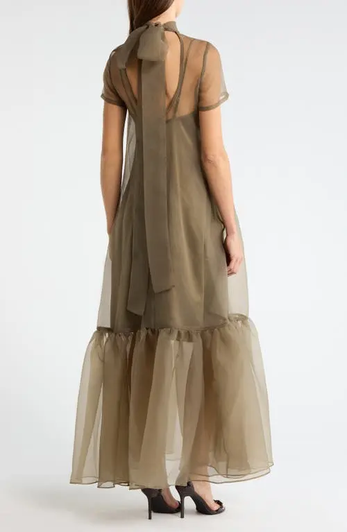 Staud Calluna Organza Gown - Thyme