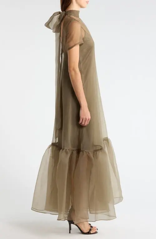 Staud Calluna Organza Gown - Thyme