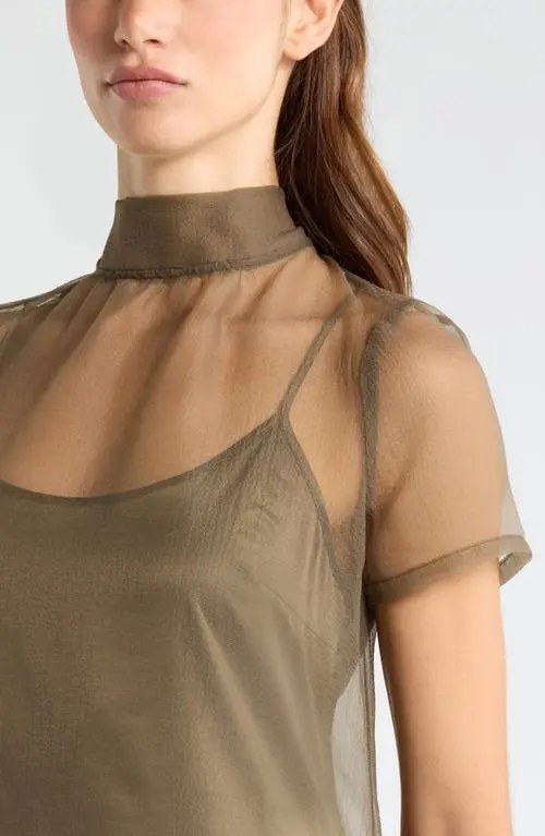 Staud Calluna Organza Gown - Thyme