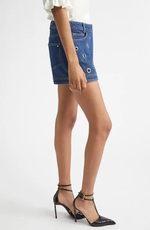 Cinq À Sept Marcia Rivet Detail Denim Skort