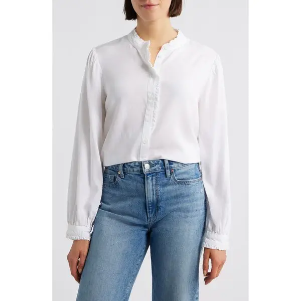 CLOTH & STONE Frill Placket Shirt
