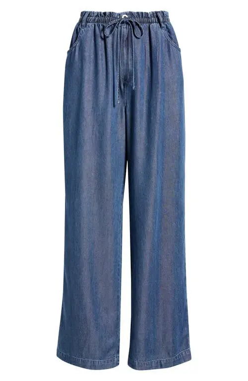 CLOTH & STONE Wide Leg Crop Denim Pants