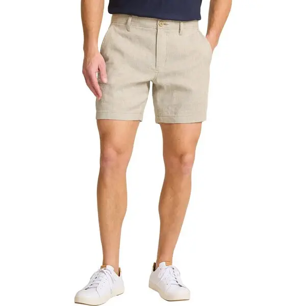 Tommy Bahama Coast 7-inch Flat Front Linen & Cotton Shorts - Beach