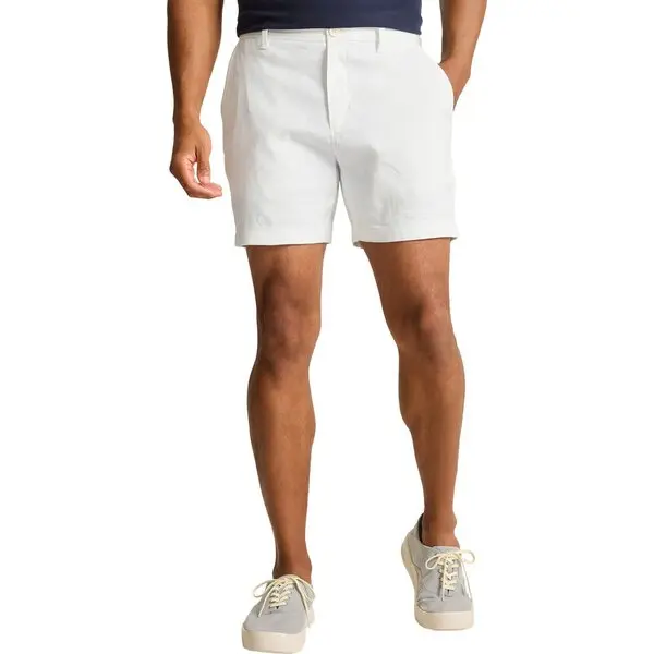 Tommy Bahama Beach Coast 7-inch Flat Front Linen & Cotton Shorts - White