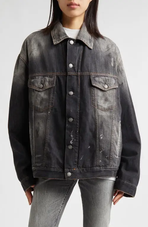 Acne Studios Robert Trafalgar Distressed Denim Jacket