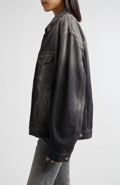 Acne Studios Robert Trafalgar Distressed Denim Jacket
