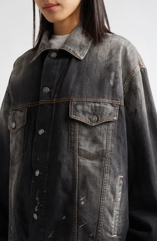Acne Studios Robert Trafalgar Distressed Denim Jacket