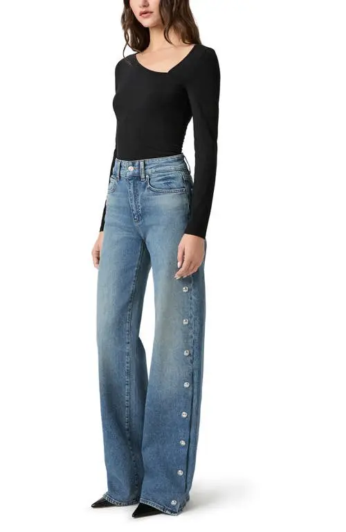 Paige Sasha High-waist Wide-leg Jeans