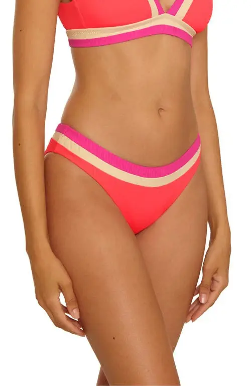 BECCA By Rebecca Virtue Coast Line Hipster Bikini Bottoms - Caliente