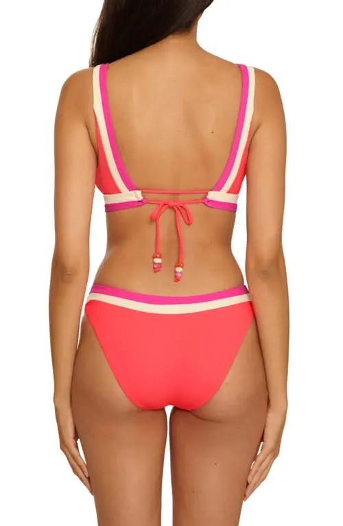 BECCA By Rebecca Virtue Coast Line Hipster Bikini Bottoms - Caliente