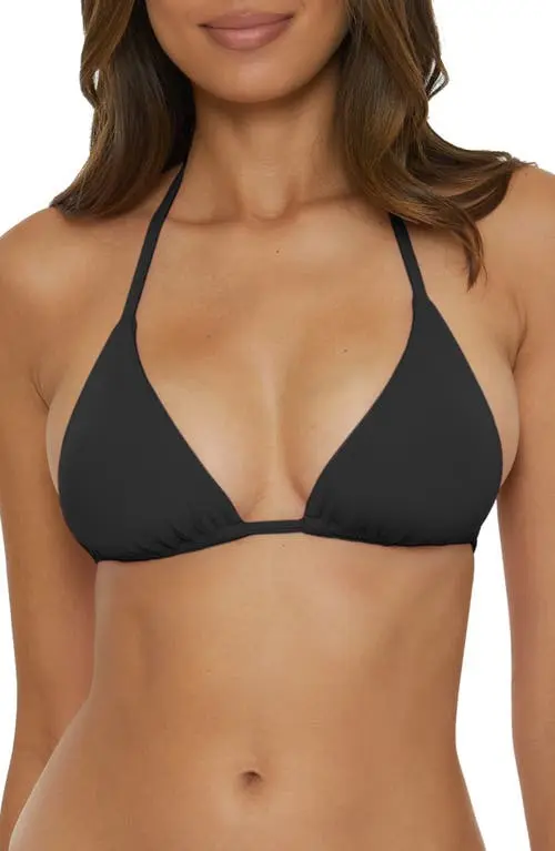 BECCA® By Rebecca Virtue Color Code Triangle Bikini Top - Black