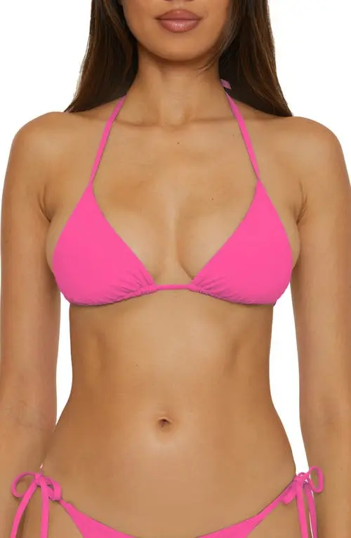 BECCA® By Rebecca Virtue Color Code Triangle Bikini Top - Rose Berry