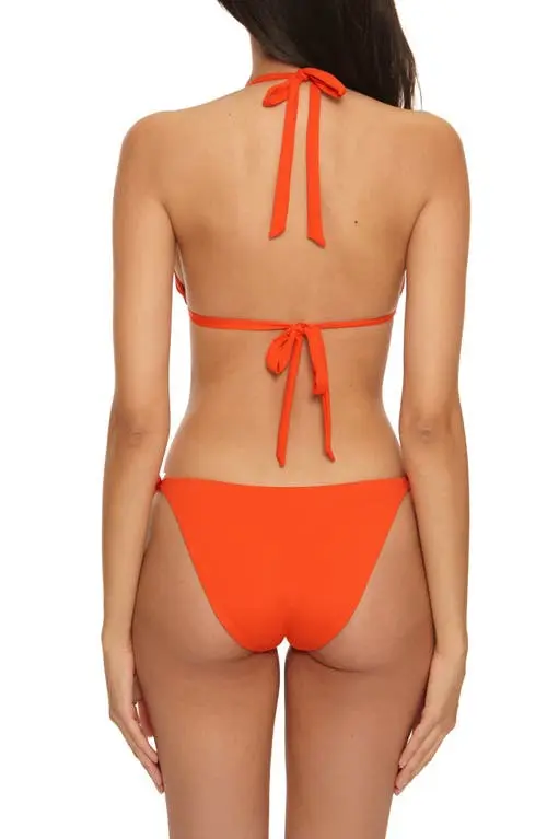 BECCA By Rebecca Virtue Color Code Triangle Bikini Top - Tangelo
