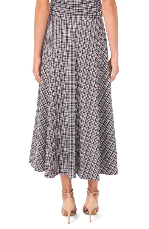 Vince Camuto Plaid Full Maxi Skirt