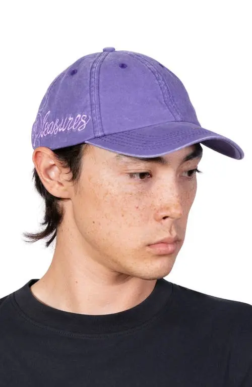 PLEASURES Scrawl Baseball Cap - Eggplant
