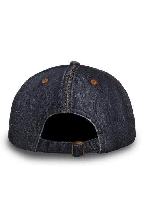 PLEASURES Zigzag Adjustable Cotton Denim Baseball Cap