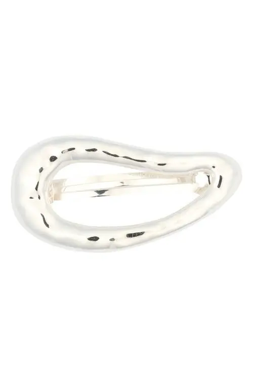 Ettika Liquid Wave Barrette - Silver