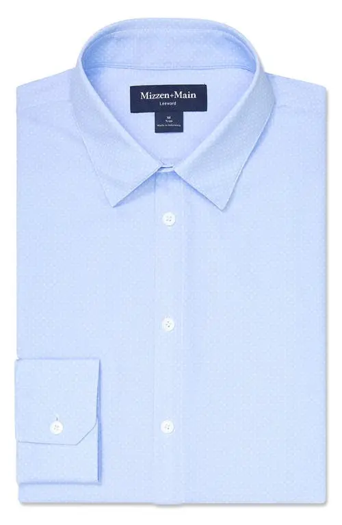 Mizzen+main Leeward Trim Fit Geometric Pattern Button-up Shirt