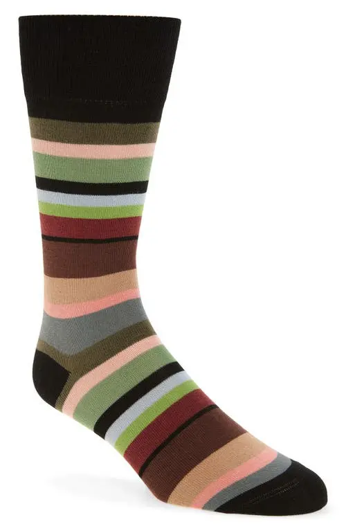 Paul Smith Marek Stripe Socks - Black