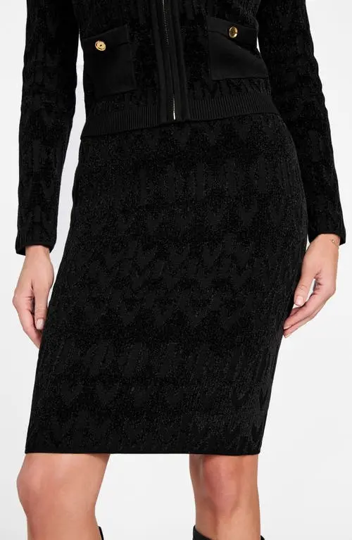 MARCIANO Adele Chenille Pencil Skirt