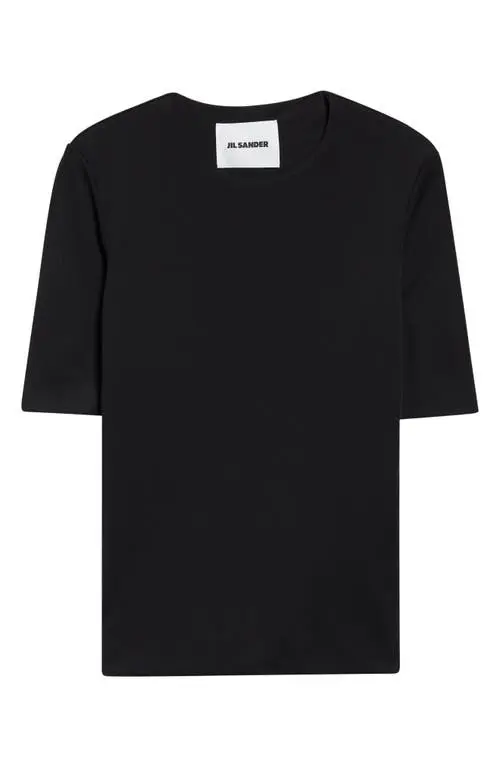 JIL SANDER Classic Crewneck T-shirt - Black