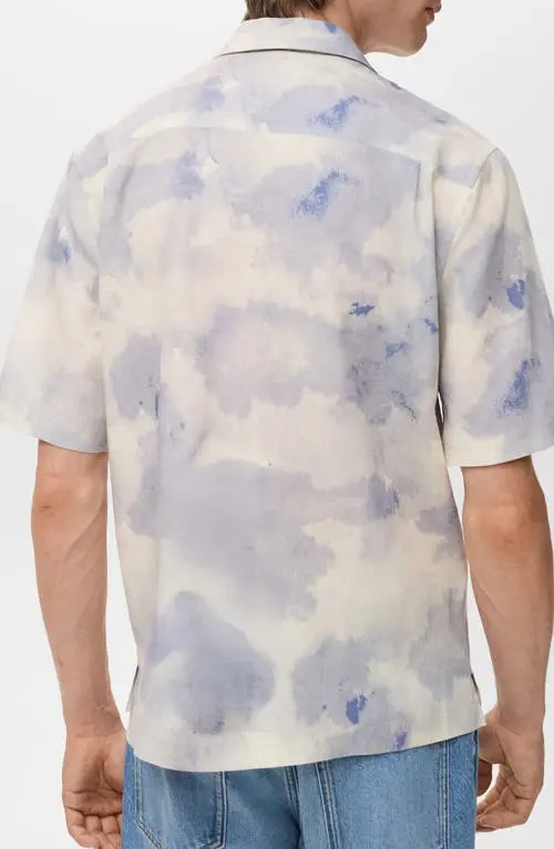 Mango Printed Bowling Shirt