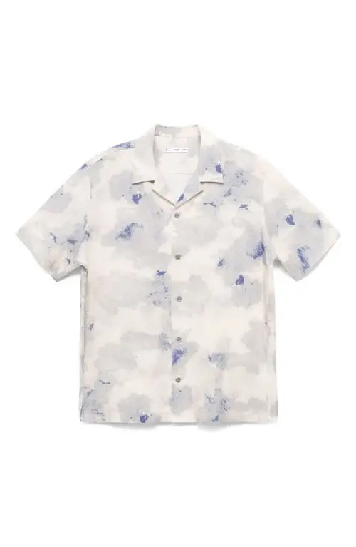 Mango Printed Bowling Shirt