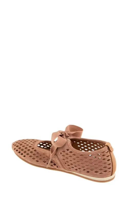Gentle Souls Annalise Mary Jane Flat - Mocha Suede
