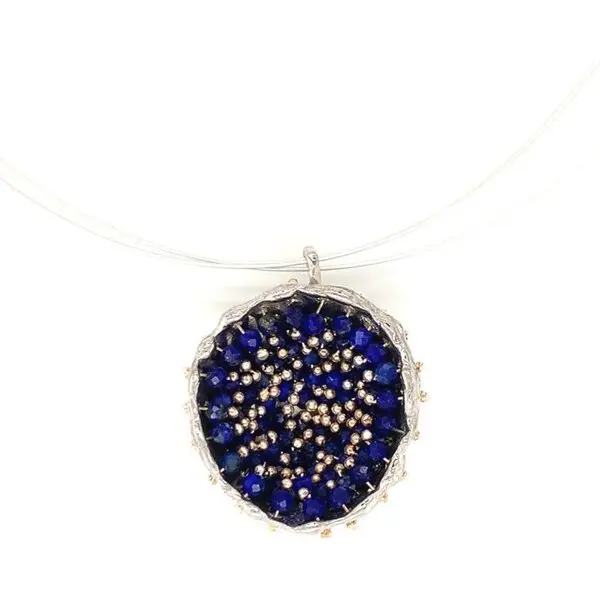 ESIN AKAN Dance Of Stamens Lapis Lazuli Necklace - Sterling Silver