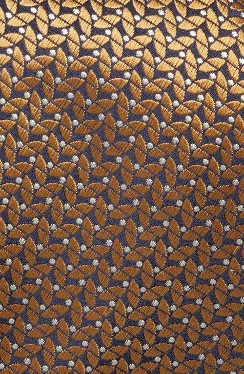 Canali Geometric Silk Necktie
