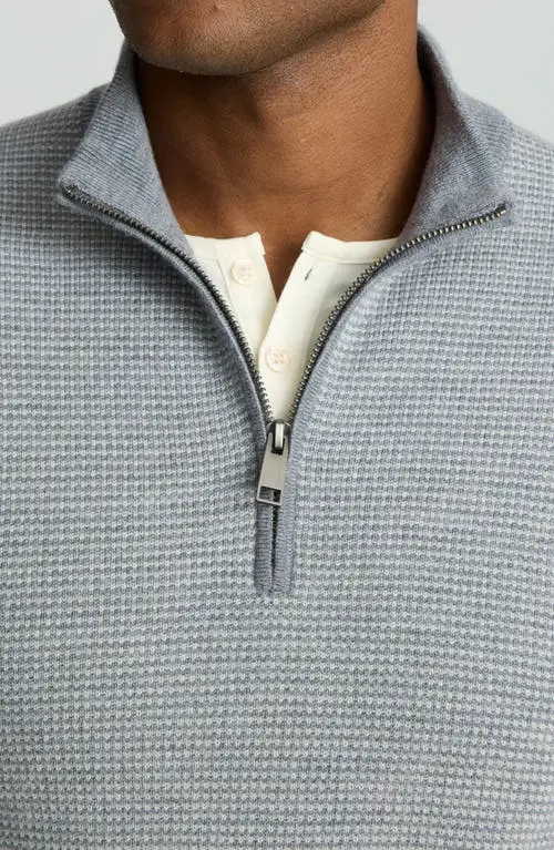 UNTUCKIT Marvall Quarter-zip Merino Wool Sweater