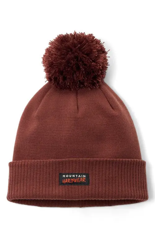 Mountain Hardwear Aprespro Pom Beanie - Bourbon Brown