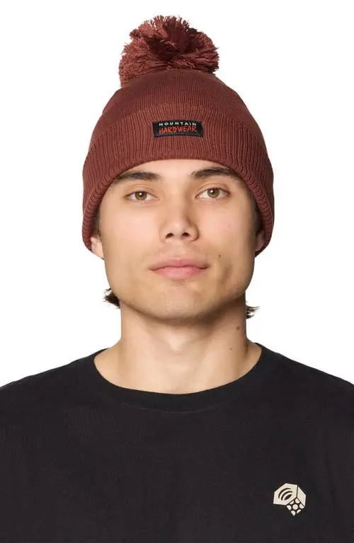 Mountain Hardwear Aprespro Pom Beanie - Bourbon Brown