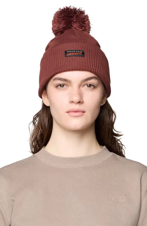 Mountain Hardwear Aprespro Pom Beanie - Bourbon Brown