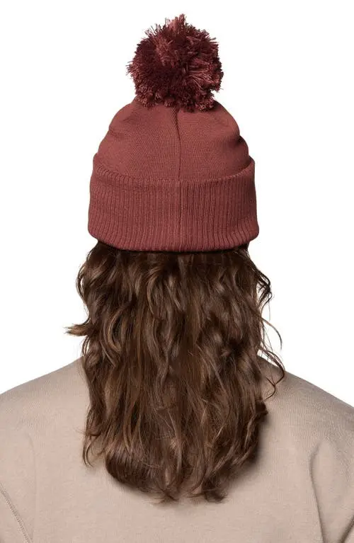Mountain Hardwear Aprespro Pom Beanie - Bourbon Brown