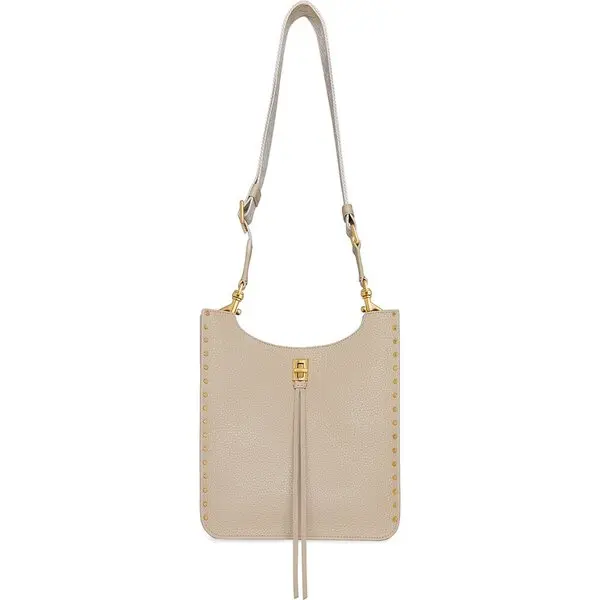 Rebecca Minkoff Medium Darren Leather Feed Crossbody Bag - Stone
