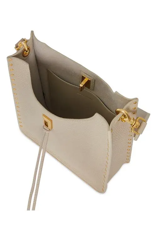 Rebecca Minkoff Medium Darren Leather Feed Crossbody Bag - Stone
