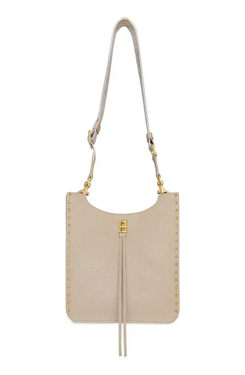Rebecca Minkoff Medium Darren Leather Feed Crossbody Bag - Stone