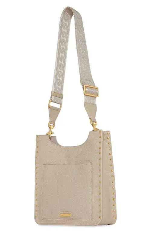Rebecca Minkoff Medium Darren Leather Feed Crossbody Bag - Stone