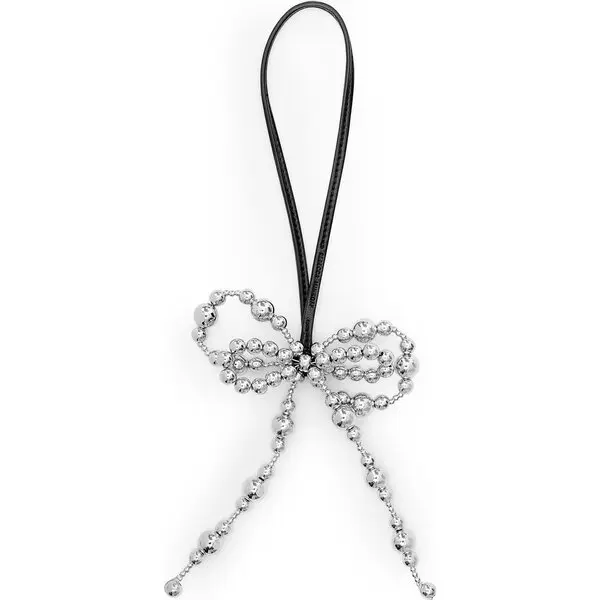 Rebecca Minkoff Double Bow Bag Charm - Silver