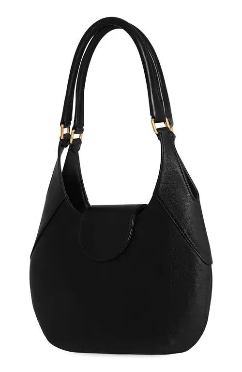 Rebecca Minkoff Snake Ring Leather Crescent Shoulder Bag