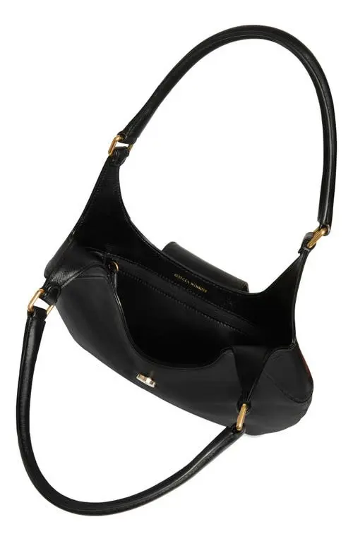 Rebecca Minkoff Snake Ring Leather Crescent Shoulder Bag