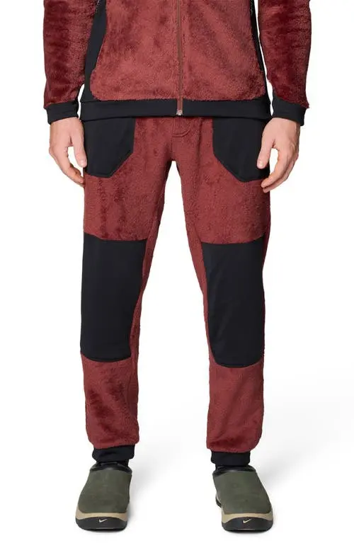 Mountain Hardwear Polartec® High Loft Fleece Pants - Bourbon Brown/black