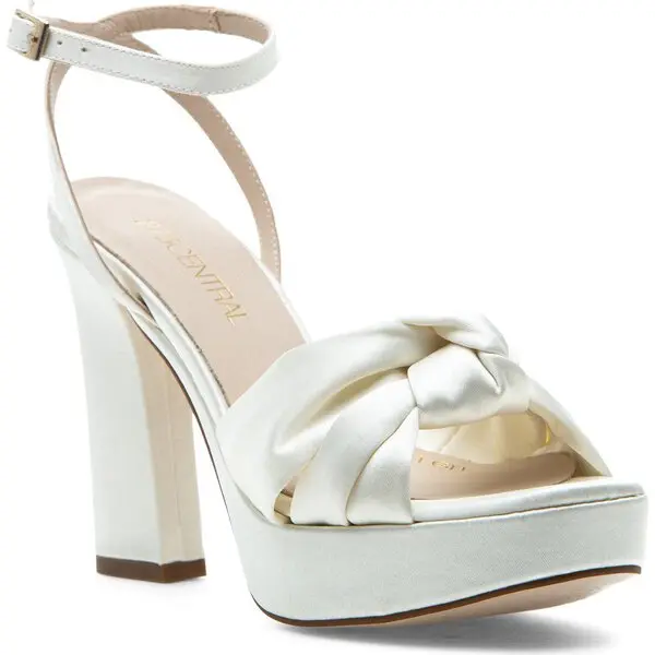275 CENTRAL Miles Ankle Strap Platform Sandal - Ivory