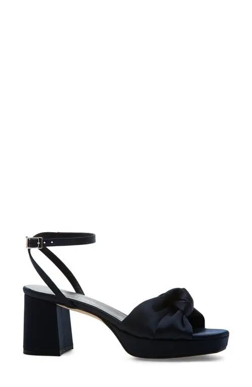 275 CENTRAL Malik Ankle Strap Platform Sandal - Navy