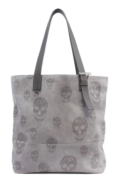 Alexander McQueen T-bar Shopper - Grey/dark Grey/silver