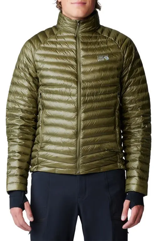 Mountain Hardwear Ghost Whisperer Packable 800-fill-power Down Jacket - Combat Green