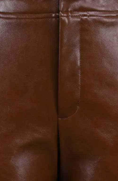 House Of Cb Adara Vegan Leather Flare Pants