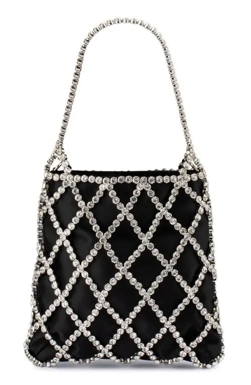 OLGA BERG Crystal Cage Evening Bag