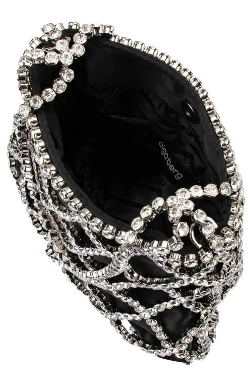 OLGA BERG Crystal Cage Evening Bag